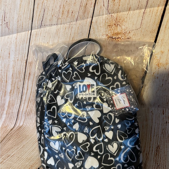 Brighton | Bags | Brighton Nwt Endless Love Gwp Heart Pattern Backpack ...